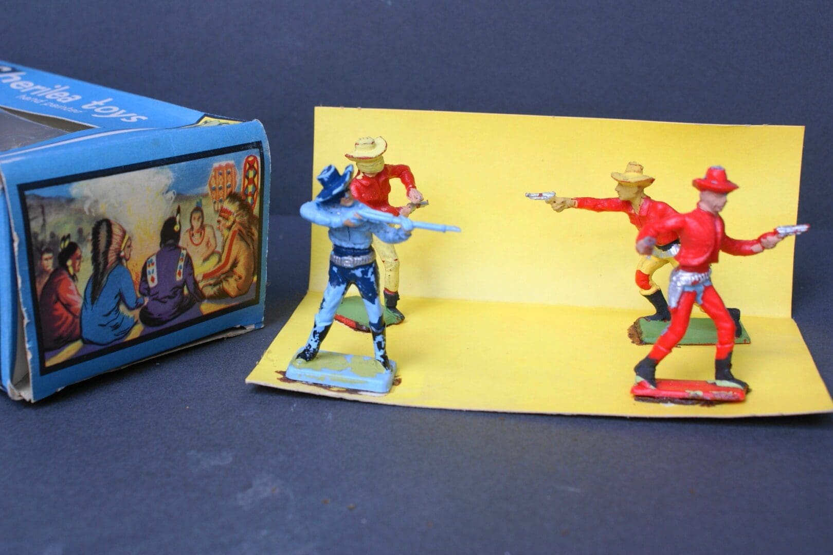 **SALE** Cherilea 60mm Wild West Cowboy Box Set - Herald Toys and Models