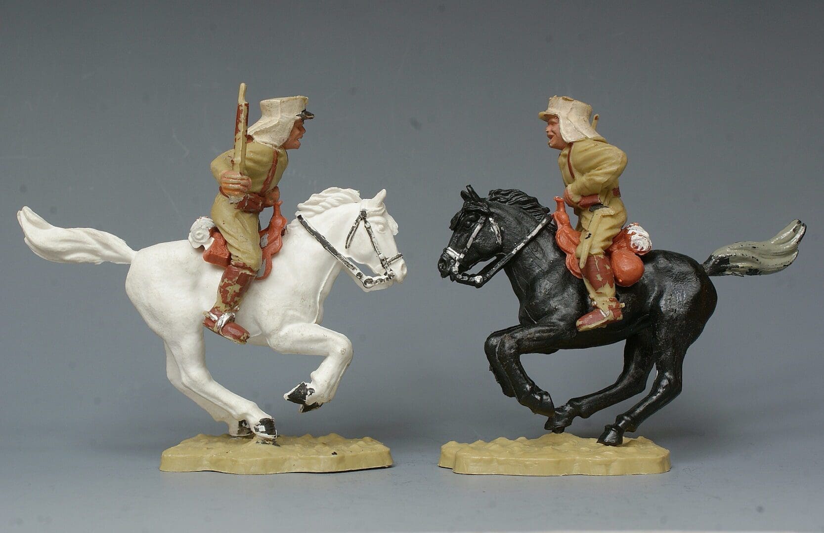 NEW! Timpo Solid Plastic Mounted Legionnaires