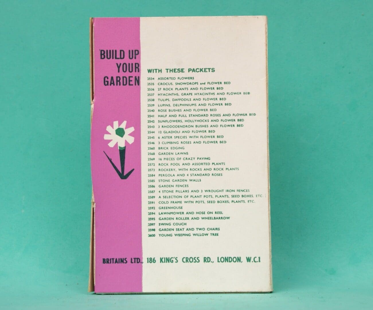 NEW! Britains Floral Garden Half & Full Standard Roses Carton