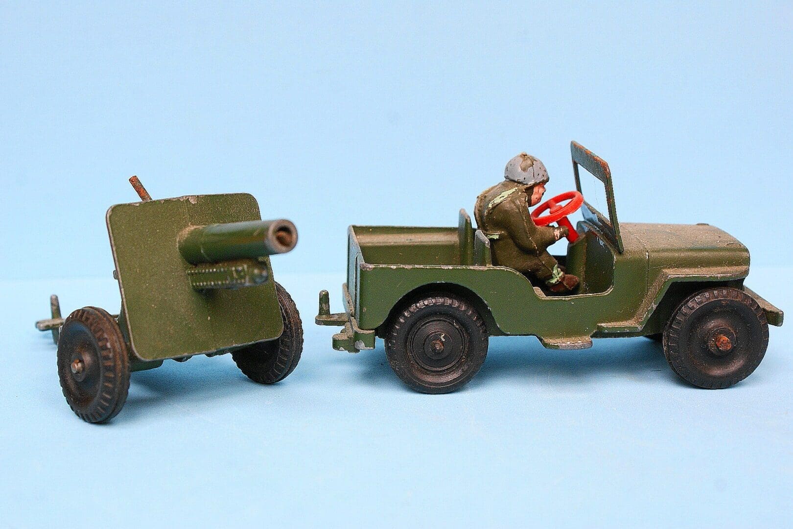 Lone Star 'Modern Army' Jeep & Field Gun Set - Herald Toys and Models