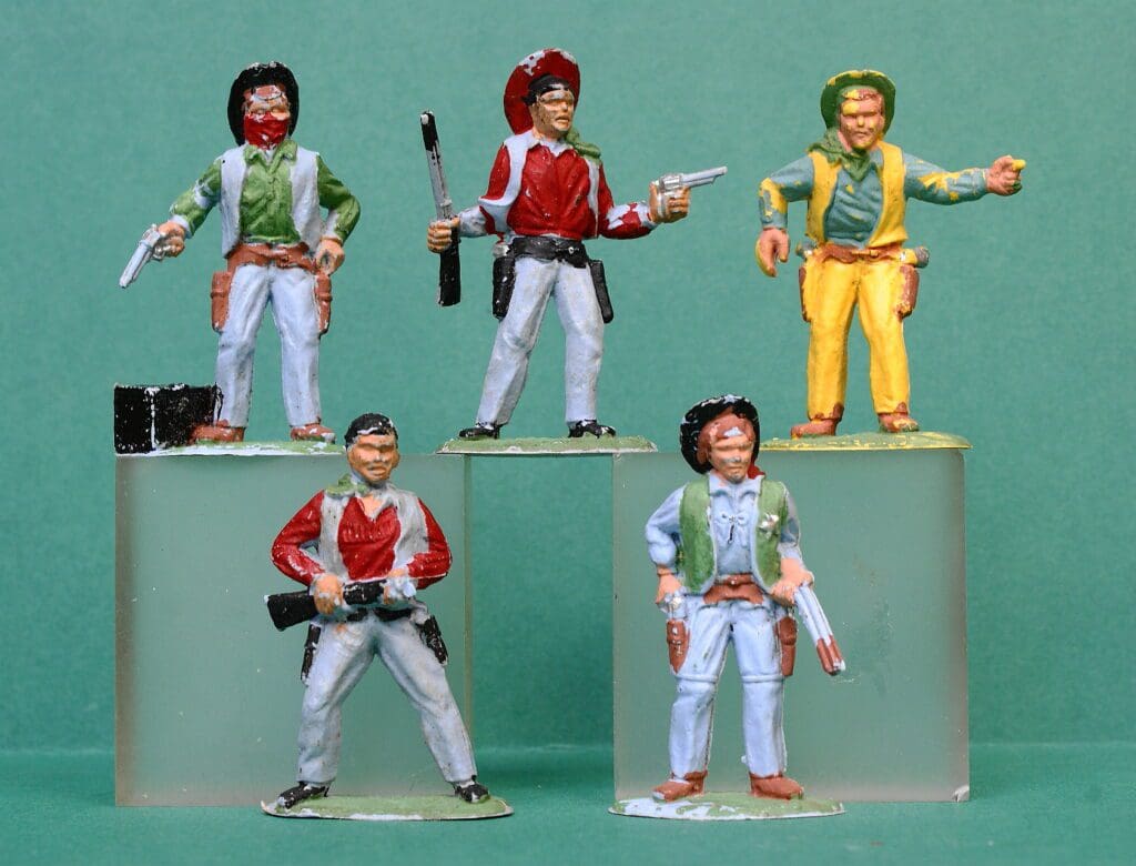 NEW! Timpo Solid Wild West Cowboys on Foot #3 - Herald Toys and Models