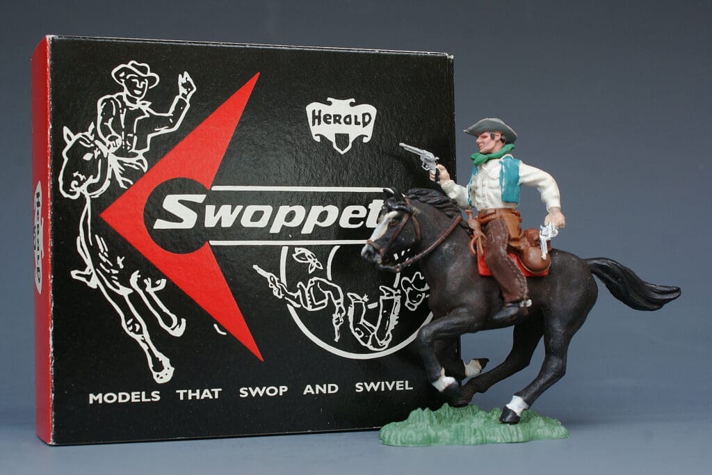 Swoppet Cowboy Firing Twin Guns Mounted - Early Issue 1958 - Herald ...