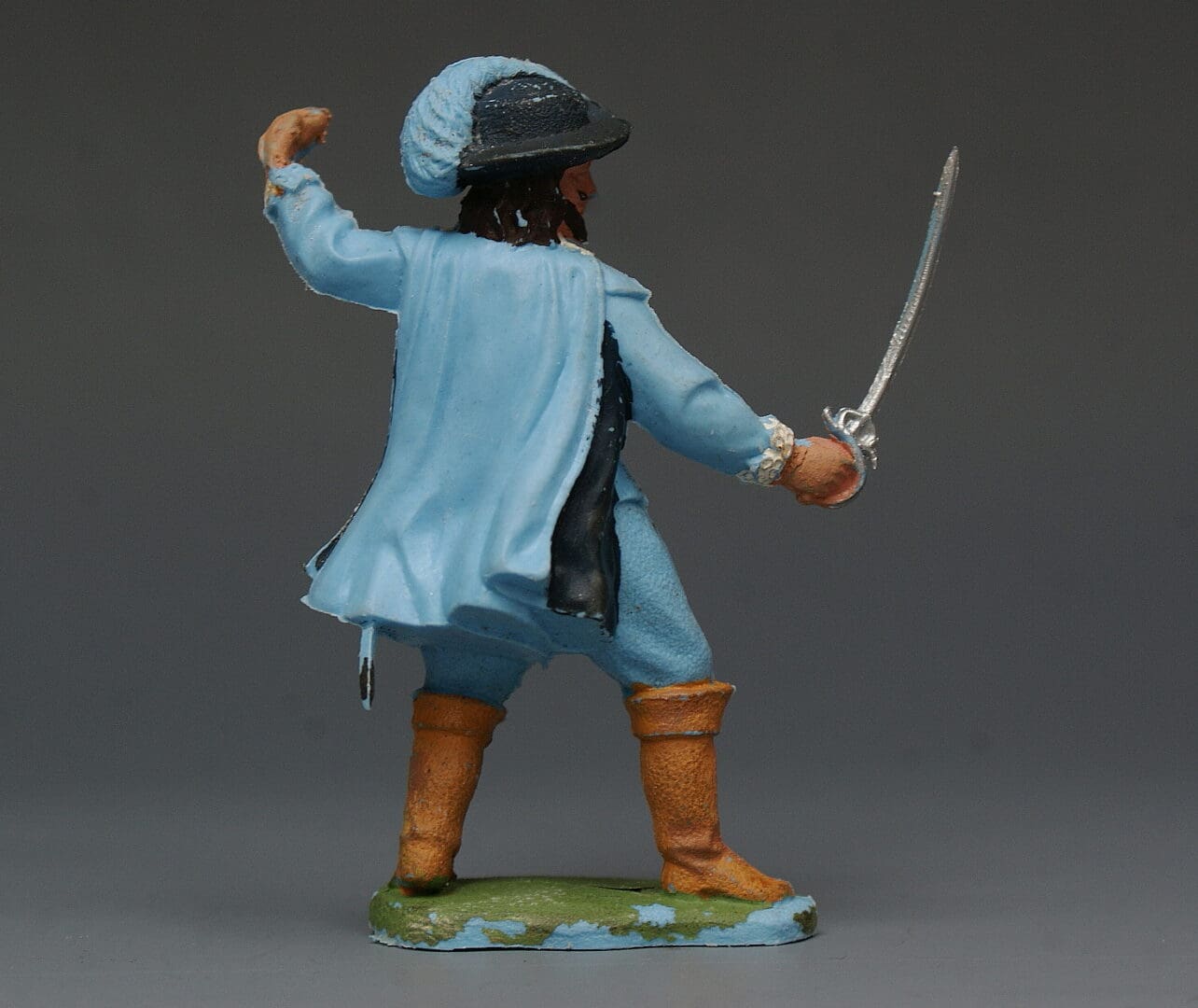 ECW Cavalier Trooper - Light Blue Plastic - Herald Toys and Models