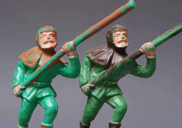 Lone Star Pair Little John Figures with Quarter-staffs - Herald Toys ...